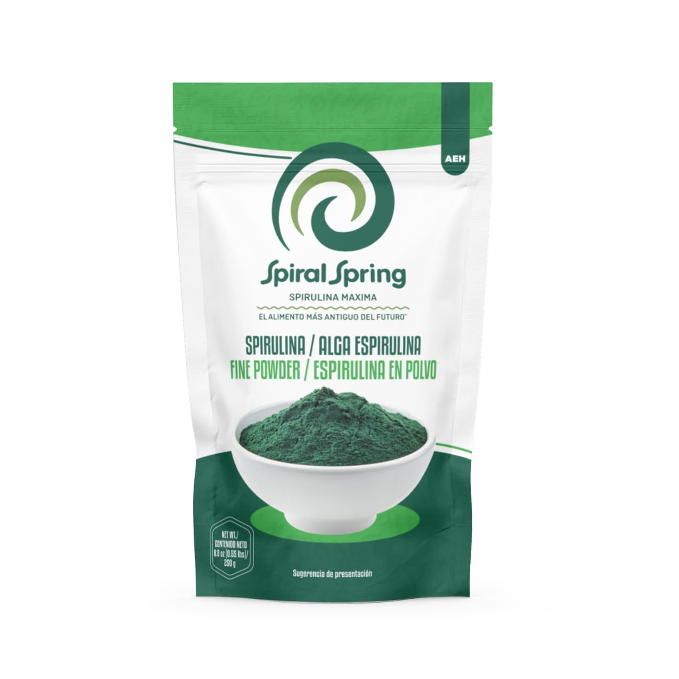 Espirulina en polvo de 250 gramos – Spiral Spring